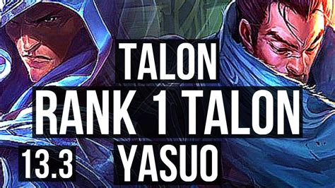 TALON Vs YASUO MID Rank Talon Rank Games Godlike EUW Challenger