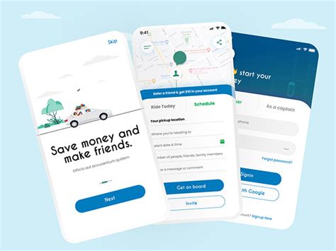 Carpooling Design And Development On Behance