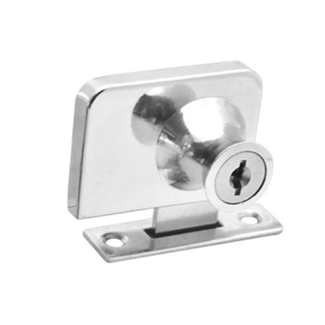 Metal Single Double Swinging Glass Showcases Door Cabinet Lock With