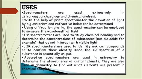 Types Of Spectrometer Ima Ppt