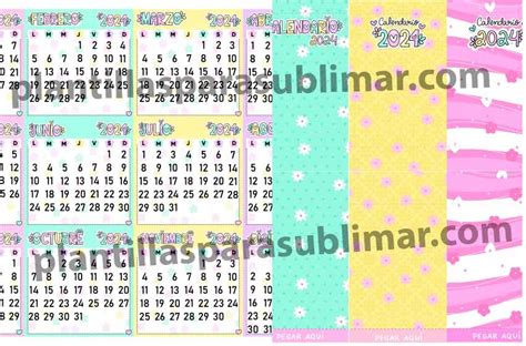 Calendario 2024 Editable Powerpoint Plantillas Para Sublimar