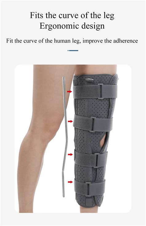 Knee Joint Fixation Brace Ligament Fracture Lower Limb External Patella Leg Support Brace Splint