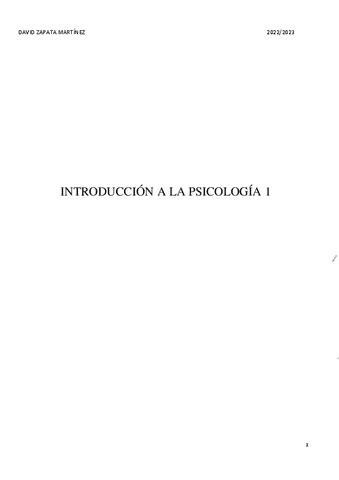 APUNTES PSICOLOGIA I Pdf