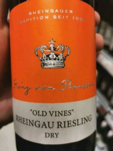 Schloss Reinhartshausen Prinz Von Preussen Old Vins Riesling Dry