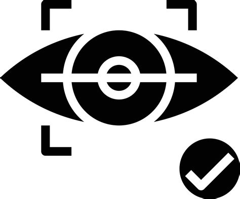 Retina Recognition Scanning Ai Artificial Intelligence Solid Icon 14356487 Vector Art At Vecteezy