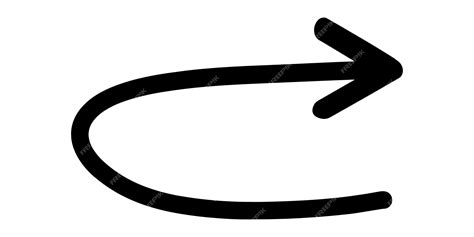 Clipart Básico De La Flecha Negra Hacia La Derecha Vector Premium