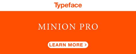 Typefaces Minion Pro — Projektid