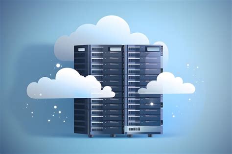 Premium Ai Image Cloud Data Storage Database Cloud Computing Concept
