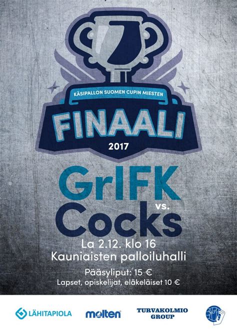 Miesten Suomen Cupin finaali 2 12 Luolassa GrIFK Käsipallo