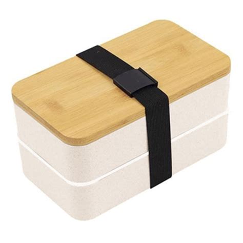 1200ml 휴대용 구획 절연 이중층 도시락 전자 레인지 용 플라스틱 식품 용기 색상 절연 백 없음 흰색