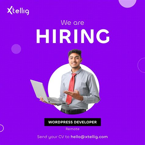 Wordpressdeveloper Techjobs Joinourteam Remoteworkopportunity Xtellig