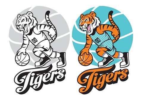 Tiger Basketball Mascot 18990440 Vector Art At Vecteezy