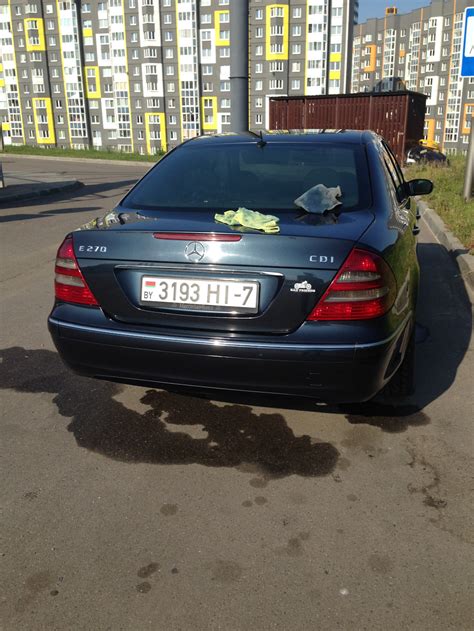 полироль черепашка — Mercedes-Benz E-Class (W211), 2,7 л, 2003 года ...