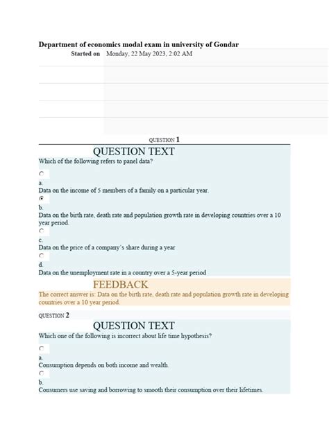 Mock 1 Pdf Ordinary Least Squares Regression Analysis