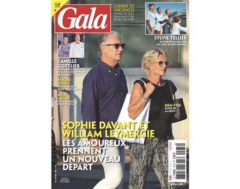 Photo Sophie Davant et William Leymergie font la couverture du nouveau numéro de Gala