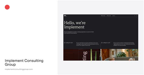 implement consulting group — web design inspiration — siteinspire