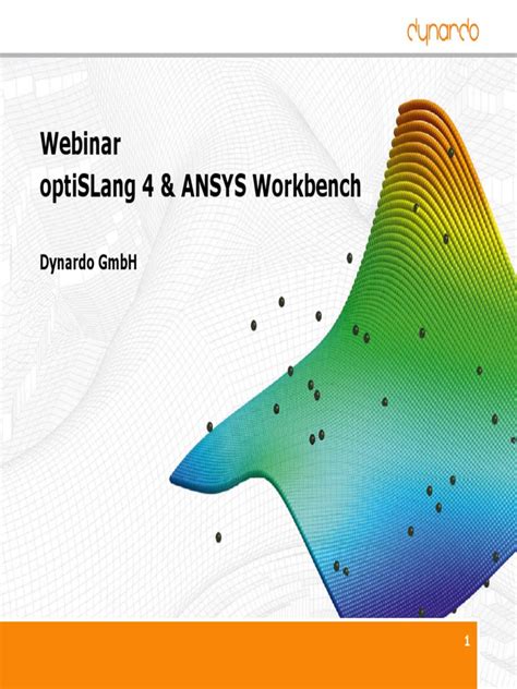 Webinar Optislang4 Ansys Wb Pdf Mathematical Optimization