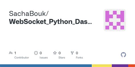 Github Sachaboukwebsocketpythondashboard