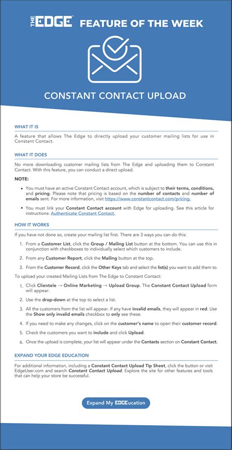 Edge Knowledge Base User Resources Feature Of The Week Constant