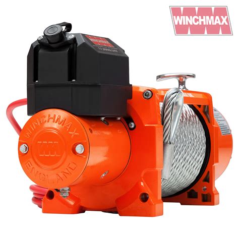 ELECTRIC WINCH 24V RECOVERY 4x4 17000 Lb WINCHMAX ORIGINAL ORANGE WINCH