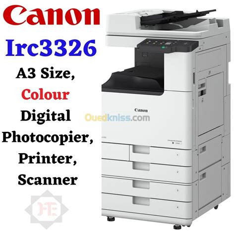 Canon Imagerunner C3326i Multifonction Laser Couleur A3 Recto Verso
