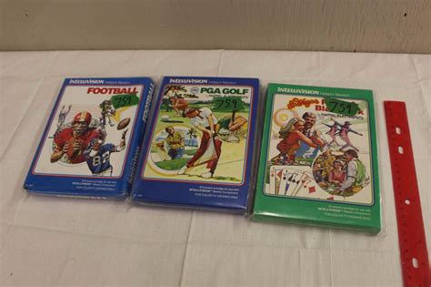 Lot Of 3 Intellivision Video Game Cartridges