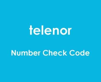 Telenor Number Check Code Brings How To Check Telenor Number