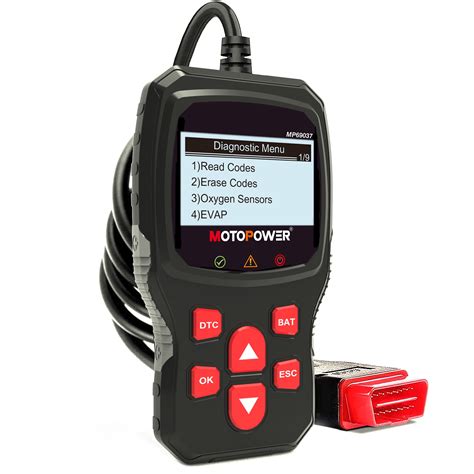 MOTOPOWER Car OBD2 Scanner Code Reader Engine Fault Code Reader Scanner Diagnostic Scan Tool ...