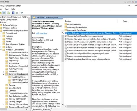Configure Automatically Bitlocker Os Drive And Store Bitlocker Recovery