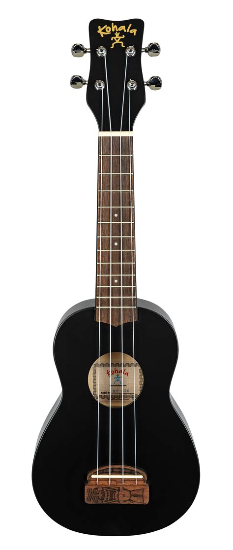 Kt Sbk Tiki Uke Black Soprano Ukulele Kohala Ukuleles