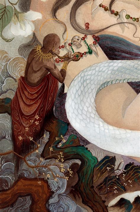 雨师妾手绘插画插画商业插画鹿溟山原创作品 站酷zcool