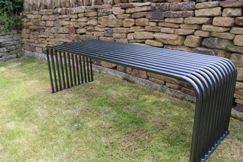 Industrial Manhattan Bespoke Steel Garden Bench Inside Out The Steel