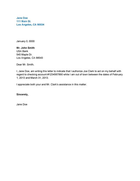 How Do I Write A Bank Authorization Letter At Getgradyblog Blog