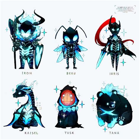 Igris Beru Tank Kaisel Iron And 1 More Solo Leveling Drawn By