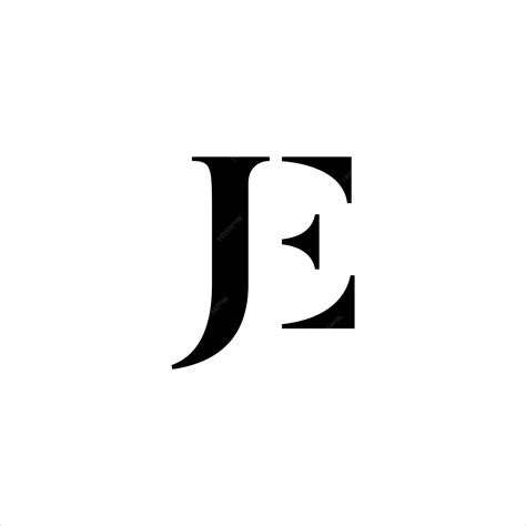Premium Vector Je Initial Design Icon Business