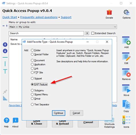 Tips Create A Submenu Dedicated To Links And Add Links In One Click