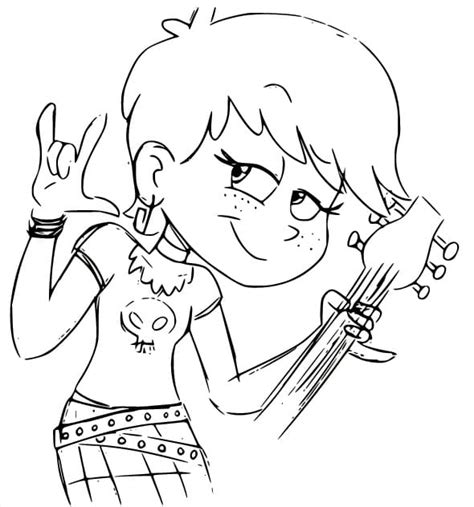 Luna Loud Coloring Pages Coloringlib