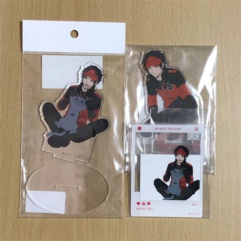 Jp ワールドトリガー グッズ 隠岐孝二 猫 座りポーズ アクスタ アクリルカード おもちゃ