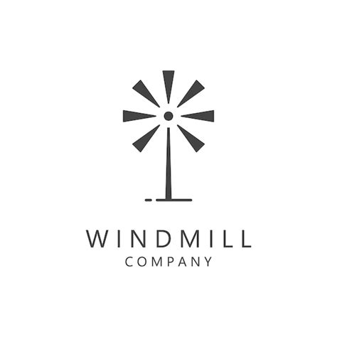 Premium Vector Windmill Logo Template