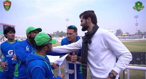WATCH Shaheen Afridi Turns Spectator Supports Babar Azam Led Pakistan From The Stands