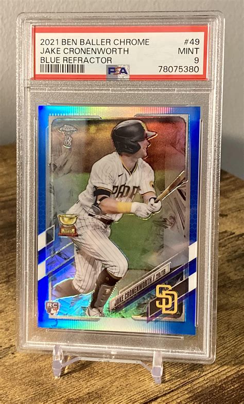 Fs 2021 Topps Chrome Ben Baller Jake Cronenworth Blue Refractor 75