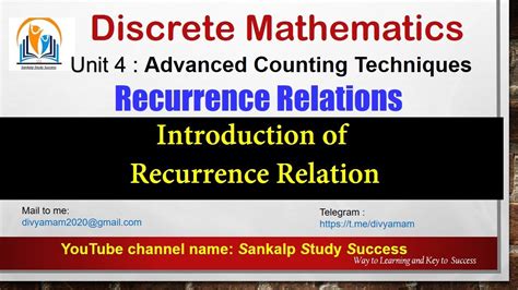 1introduction Of Recurrence Relation Discrete Mathematics Cseit
