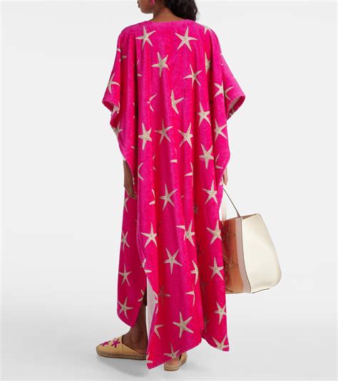 Printed Cotton Kaftan In Pink Valentino Mytheresa