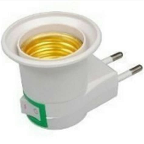 Night Light E27 2 Pin Eu Plug Adapter With Power O Grandado