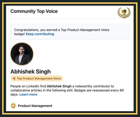 Abhishek Singh On Linkedin Productmanagement Topvoice Linkedinbadge