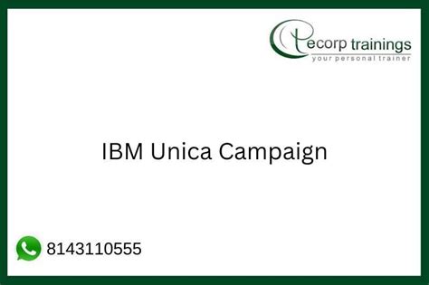 Ibm Unica Online Training Ibm Unica Campaign Training In Hyderabad India
