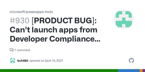 Product Bug Can T Launch Apps From Developer Compliance Center Issue Microsoft