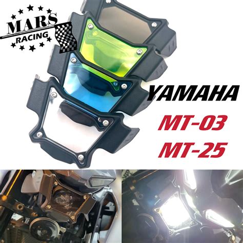 適用於 山葉 雅馬哈 Mt03 Mt25 Mt 03 2021 2024 大燈護甲大燈保護罩前照明防護蓋螢幕保護燈片遠光 蝦皮購物