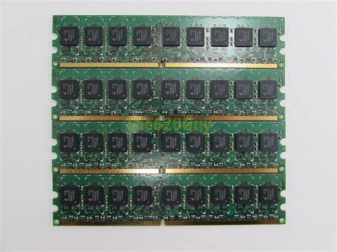 Hp 444908 051 Qimonda 4gb 4 X 1gb Pc 6400e Ddr2 800 Ecc Workstation