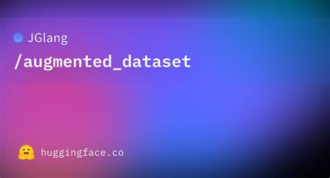 Jglang Augmented Dataset At Main
